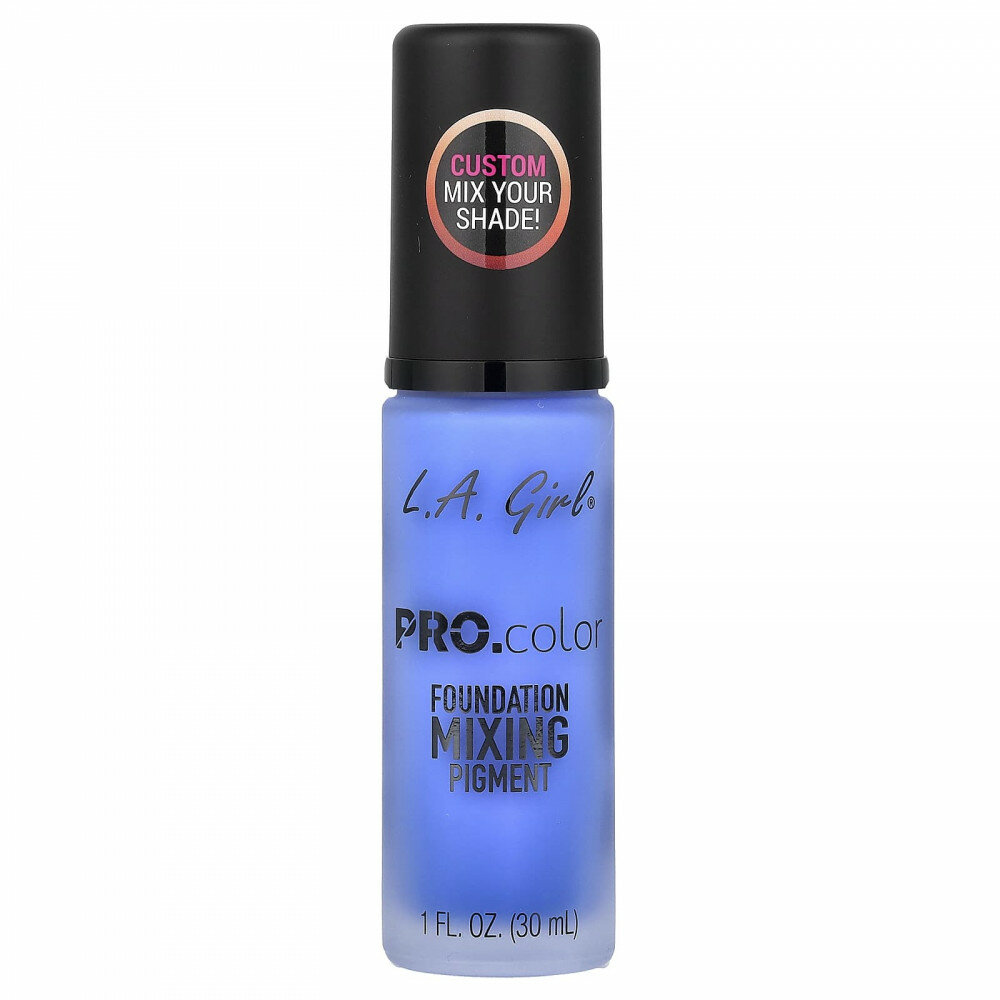 L.A. Girl, PRO.color, пигмент для смешивания тонального крема, GLM714 синий, 30 мл (1 жидк. унция)