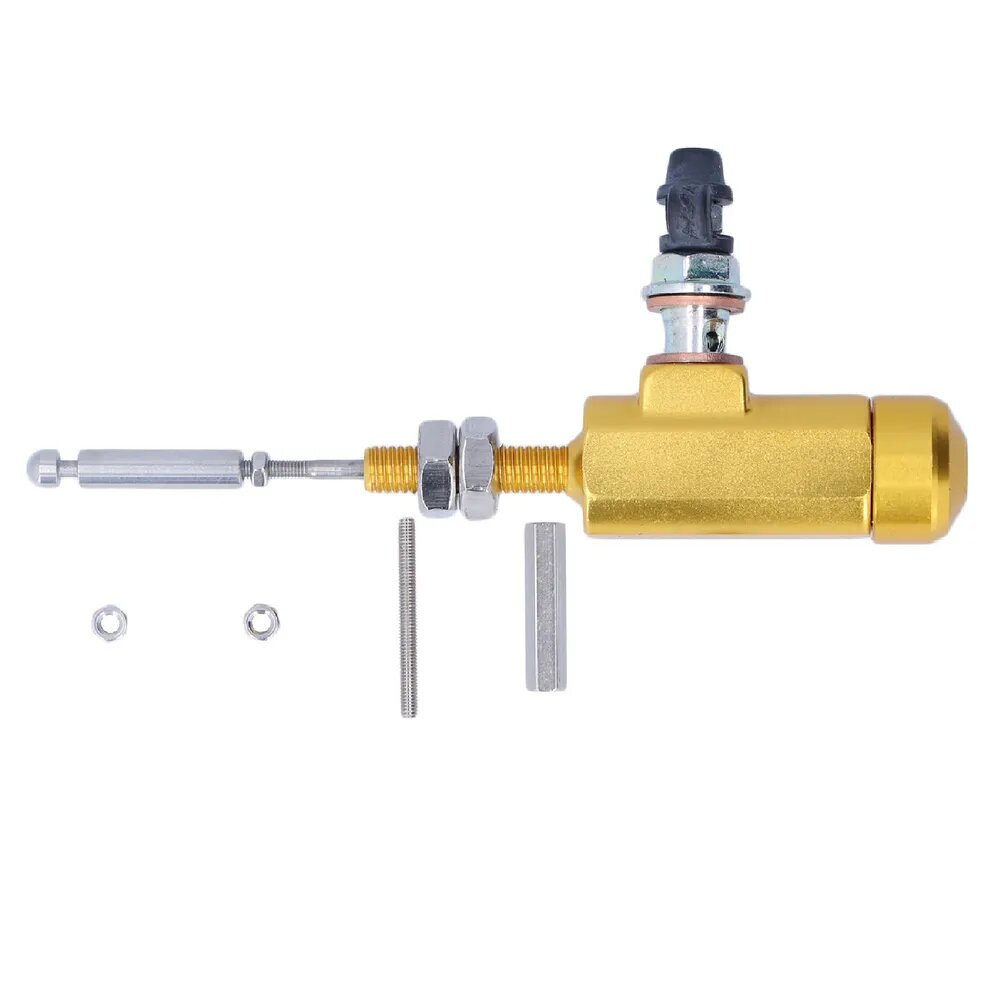 Главный цилинд. Главный цилиндр тормоза/сцепления M10x1.25 мм для ATV/эндуро (золотой)