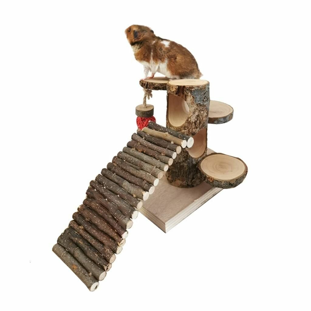 Деревянный стопируемый игрушечный набор для хомяков