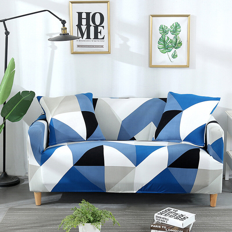 Чехол для дивана с принтом, цельный эластичный чехол для дивана, комплект эластичных чехлов для дивана, полностью закрывающий, подходит для всех сезонов, для домашнего использования.
