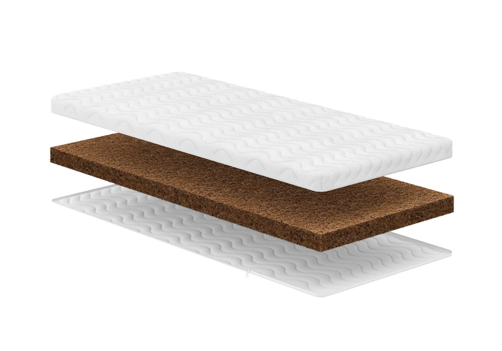 Матрас Сонум Dream Hard 60х140 высота 7 см анатомический жесткий кокосовый Беспружинный