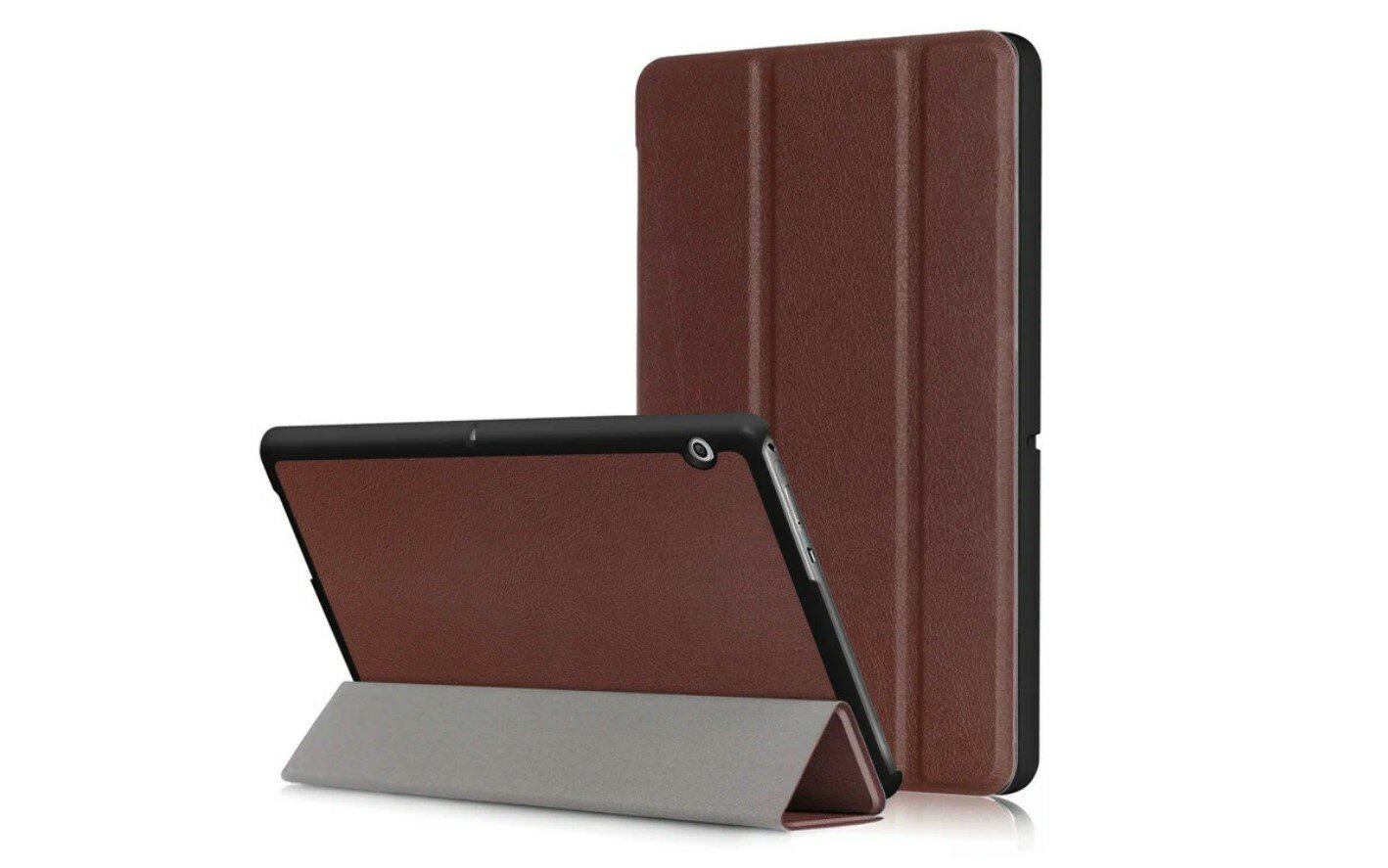 Чехол-обложка MyPads для Huawei MediaPad T3 10 LTE (AGS-L09/L03) 9.6 на пластиковой основе коричневый