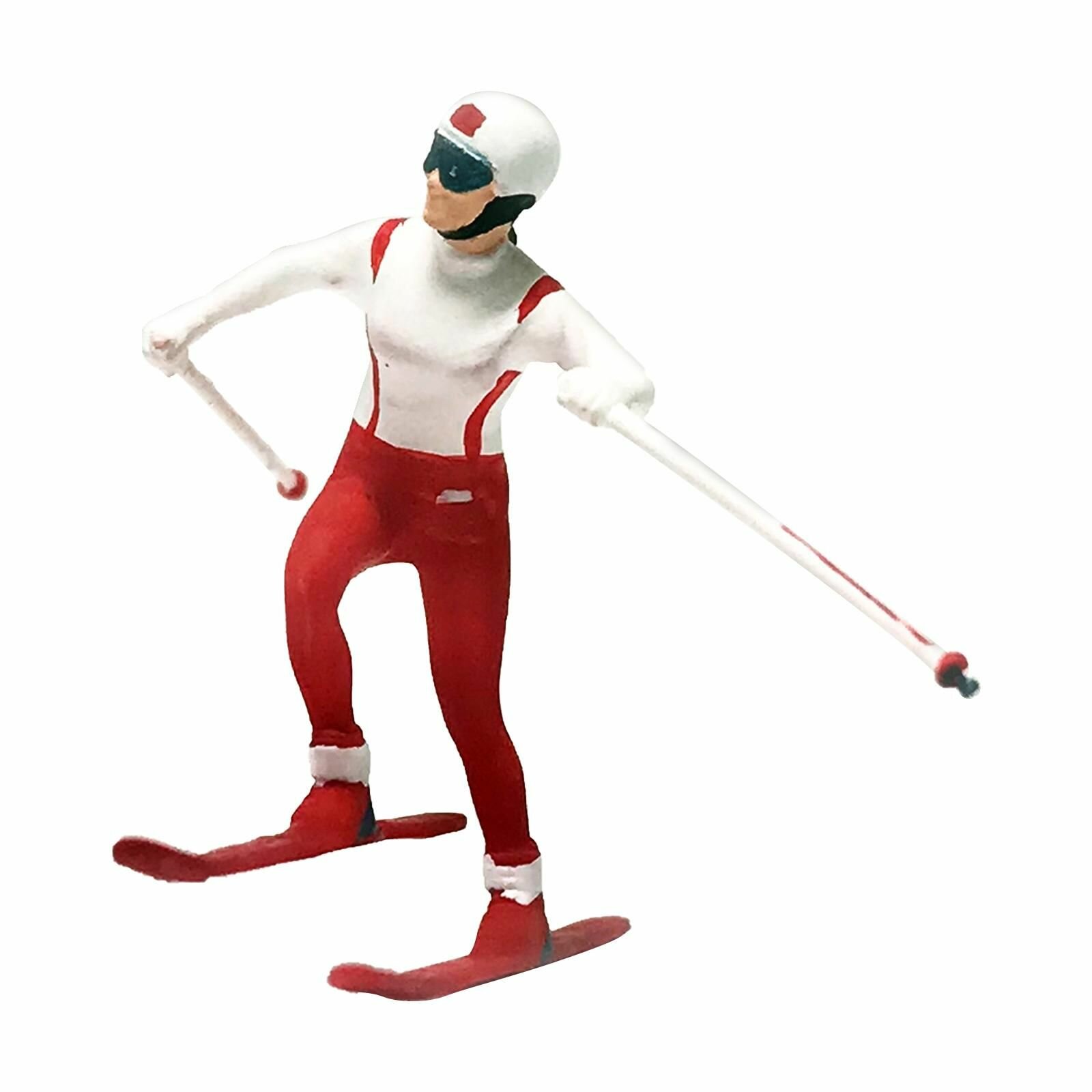 Фигурка лыжника 1:64, миниатюрная модель, аксессуар для уличных сцен, поделки своими руками, высотой 2.8-3 см