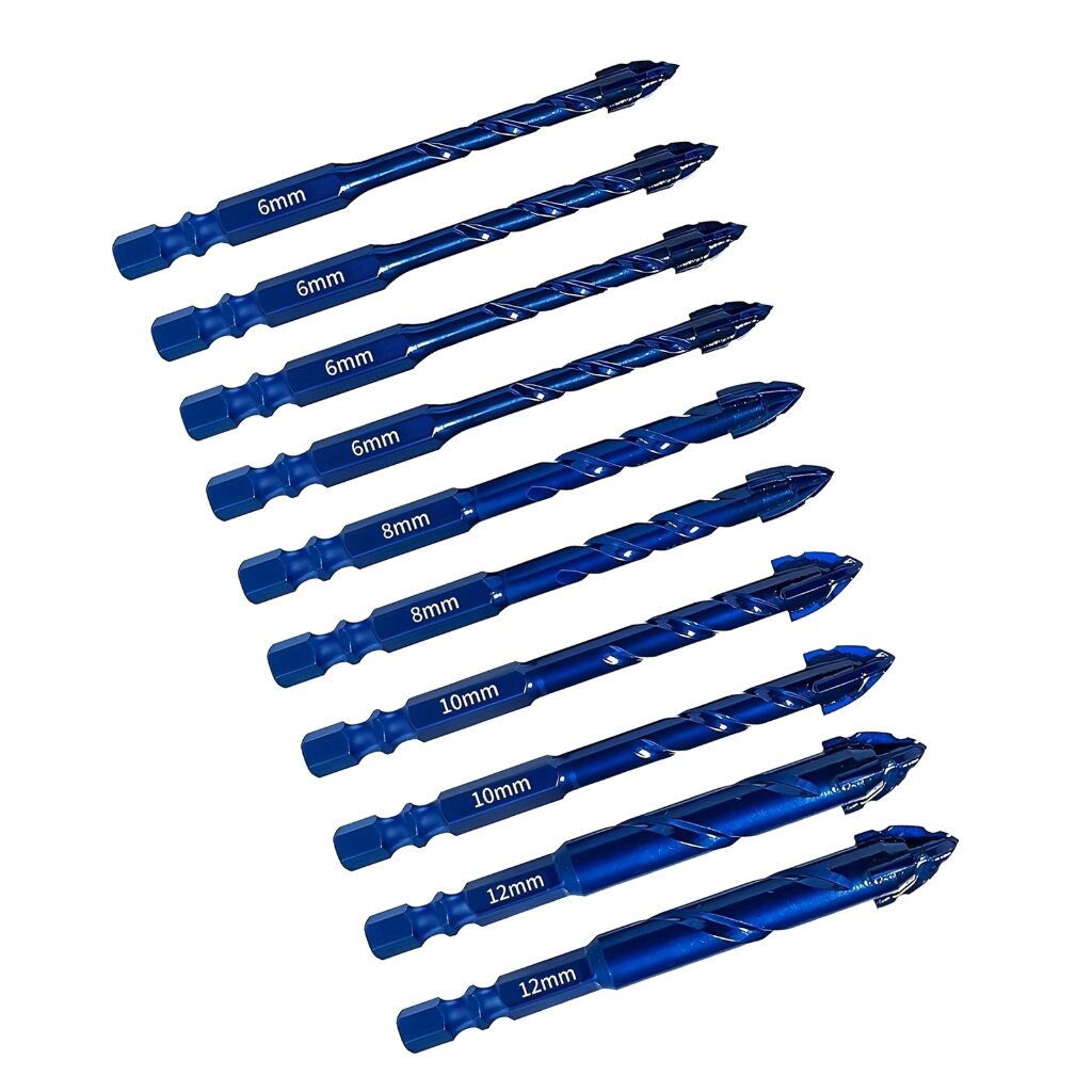 Четырехгранные зубчатые эксцентриковые сверла, сверлильный инструмент, сверла 6-12 мм