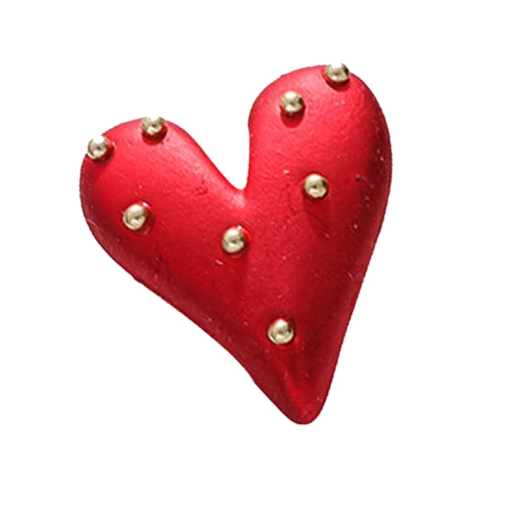Очаровательная Заколка Для Воротника рубашки с Красным Сердечком Для Женщин, Элегантный И Игривый Аксессуар для Закрепления Одежды для Блузок И Топов