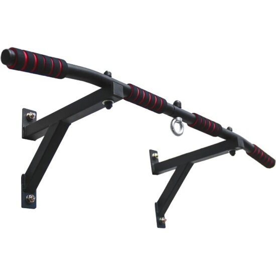 Турник Блин-да-гриф черный 98 см (составной с упорами 2 хвата, нк)
