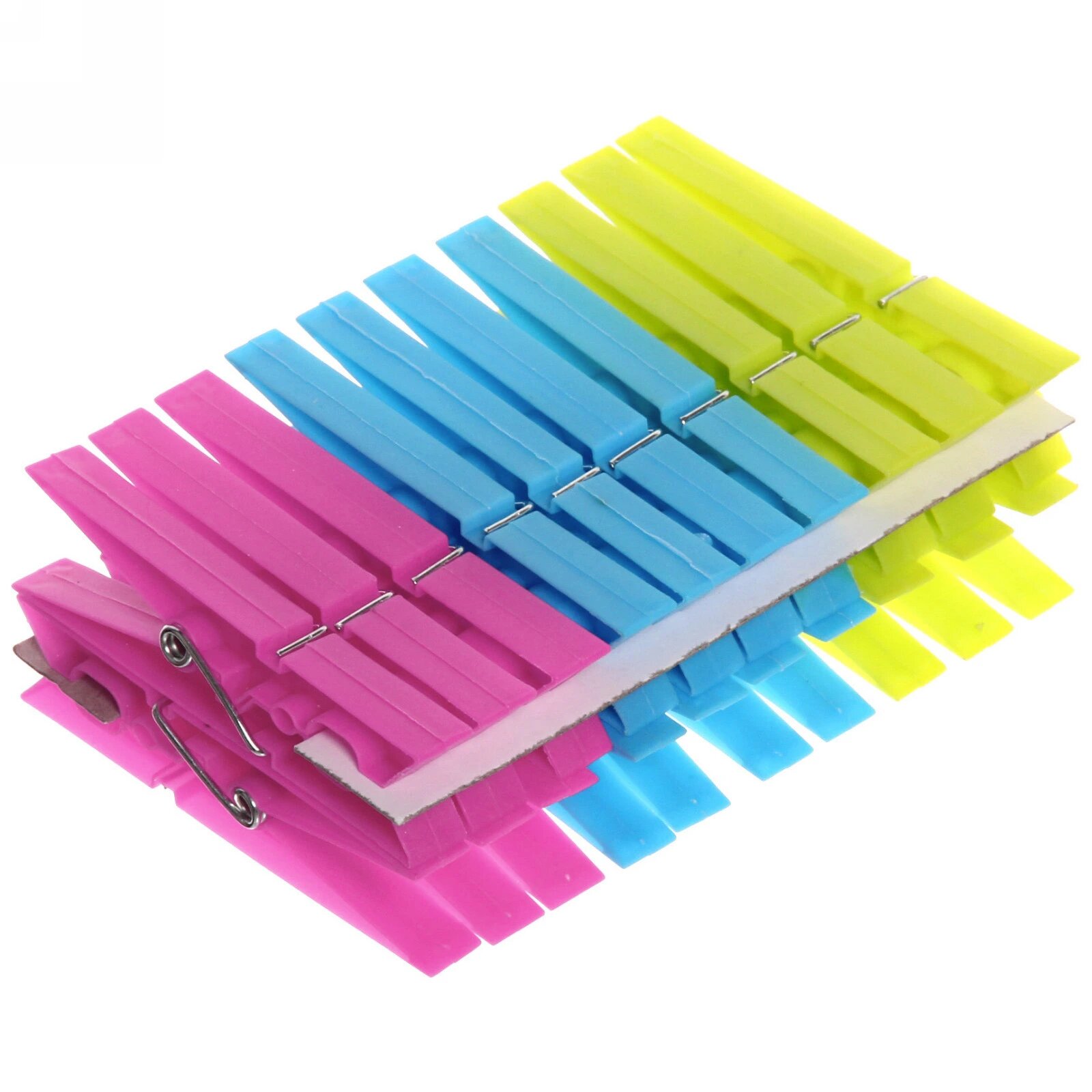 Прищепки бельевые Селфи, 20шт, пластиковые, яркие цвета, 80С