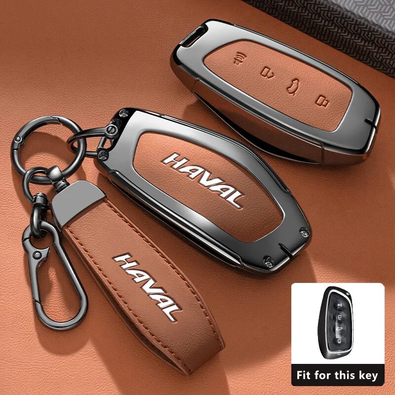 Чехол Для Автомобильного Ключа Из Цинкового Сплава Для HAVAL DARGO Hover H7 Style 1-Orange-1PC