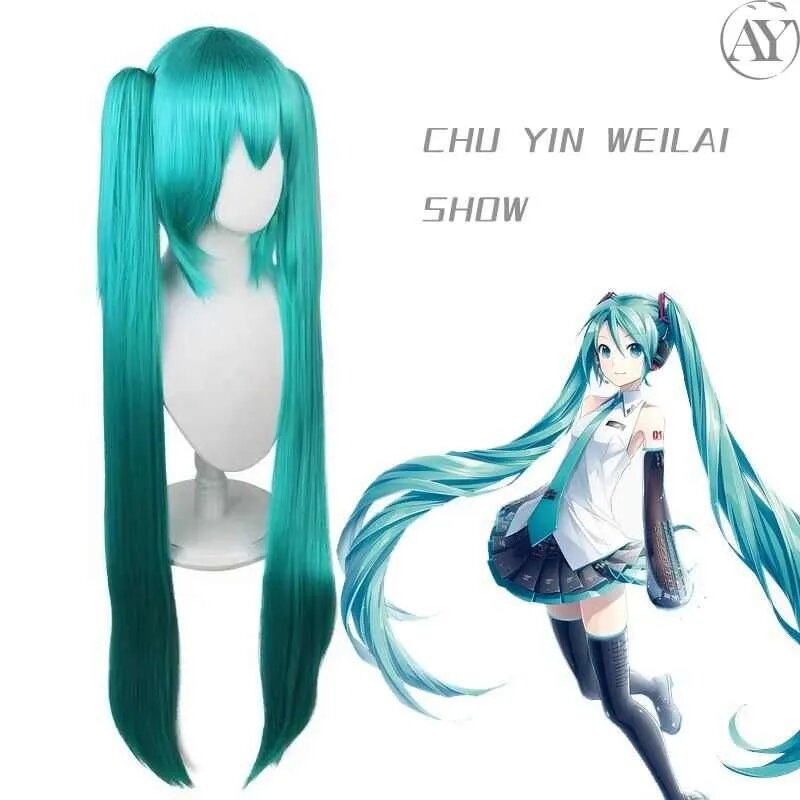 Парик для косплея Hatsune Miku / Карнавальный аниме парик Мику Хацунэ