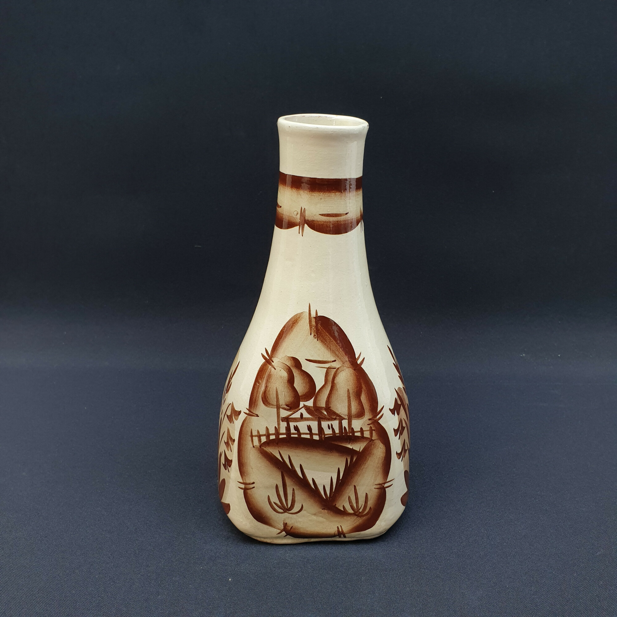 Винтажный штоф. Графин для вина. Семикаракорская керамика, 1л СССР