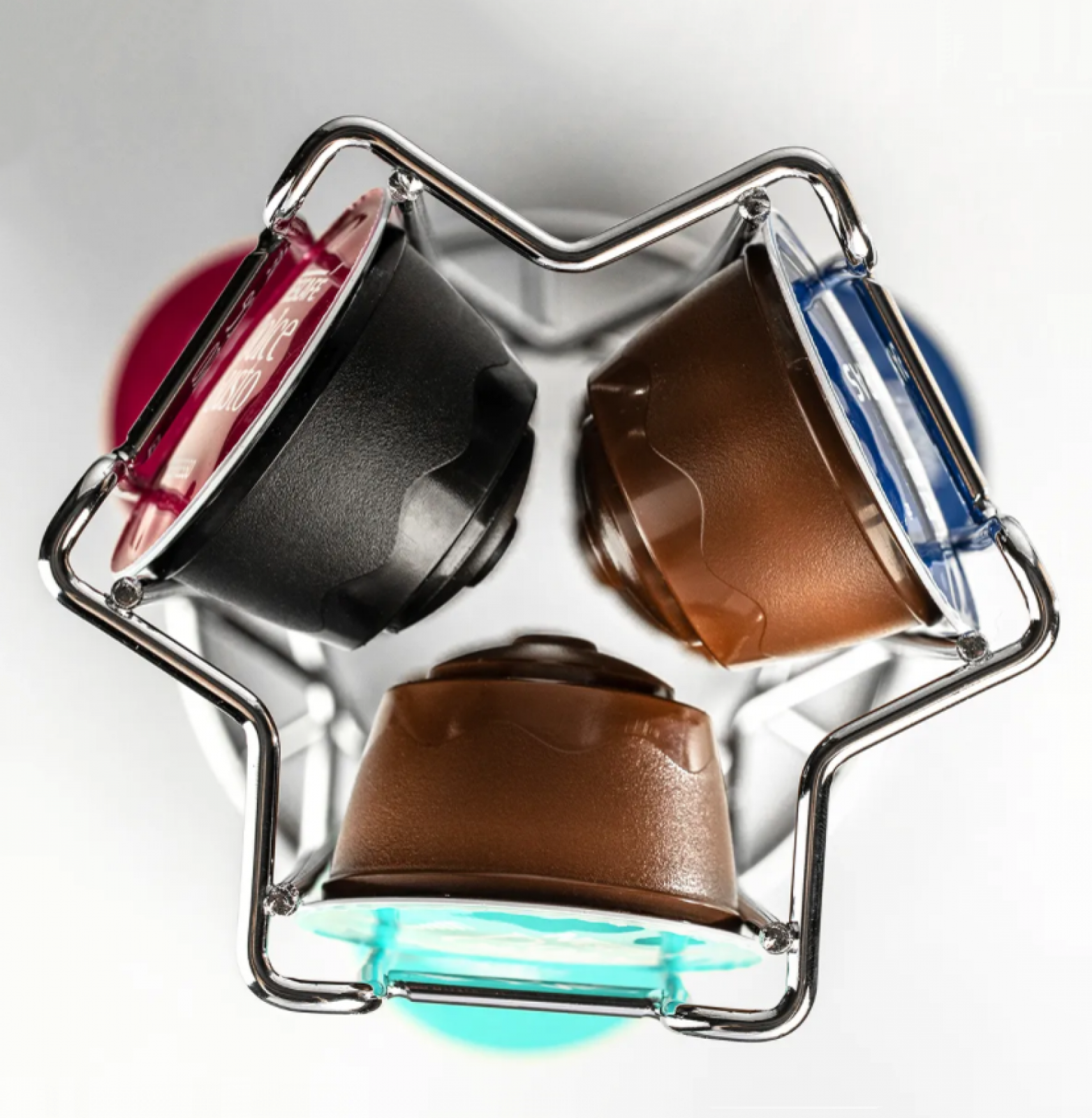 Держатель стойка MyPads для капсул Nespresso на 18 капсул, хромированное железо, серебристый