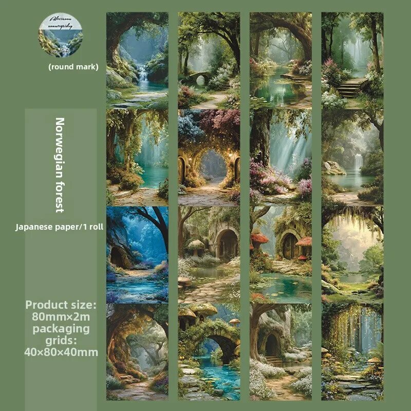 Рулонная маскирующая лента Norwegian Forest, 2м