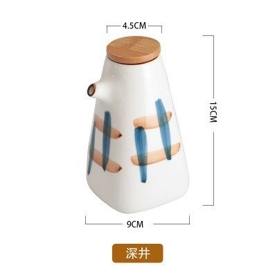 Креативная керамическая посуда в японском стиле: набор для приправ, соусник для соевого соуса, бутылка для уксуса, домашняя бутылка для соевого соуса, бутылка для масла, набор бутылок для приправ.