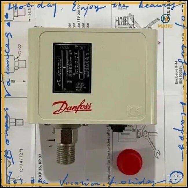 Премиальный регулятор Danfoss KP5 0601171 для пара, автоматический сбросной бестселлер