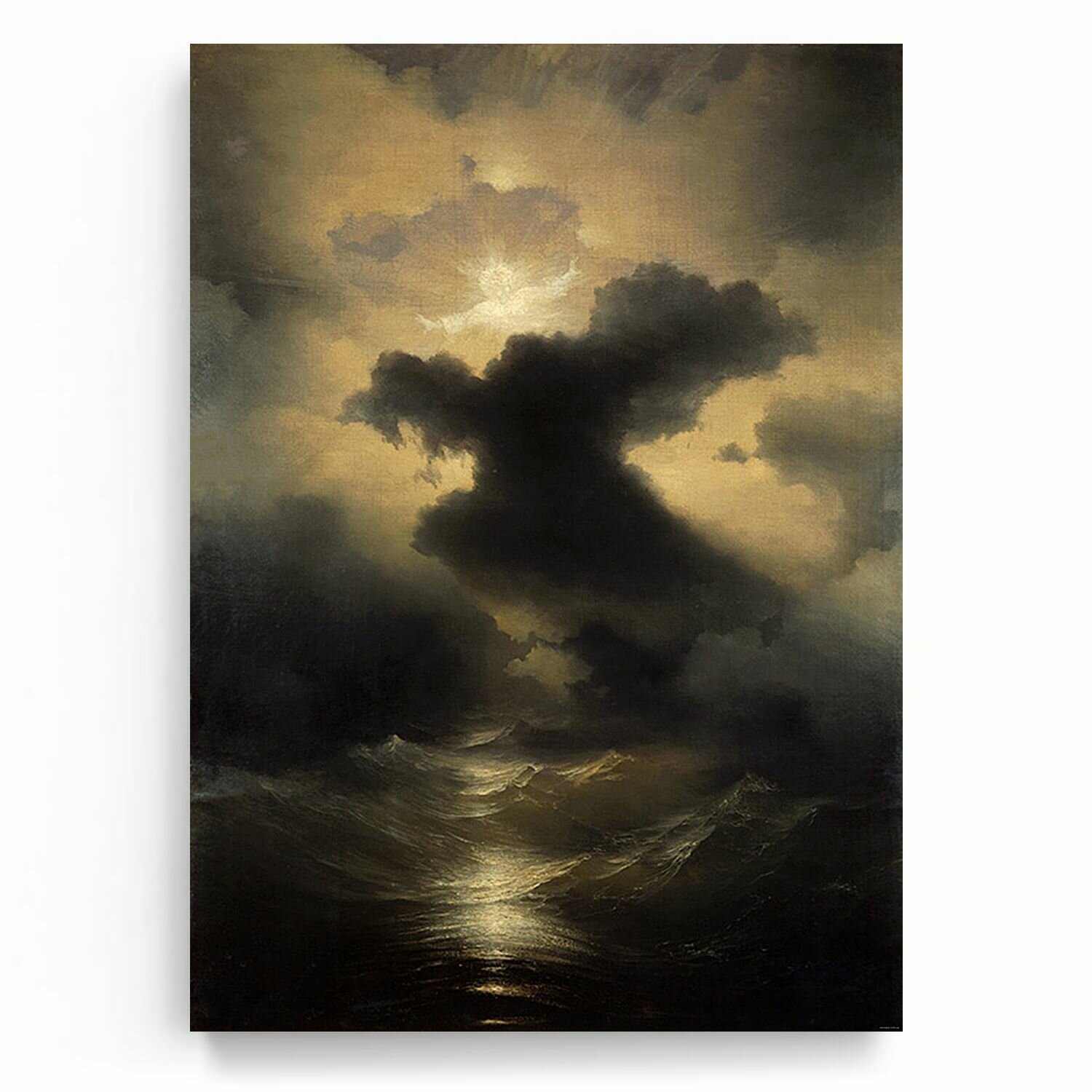 Иван Айвазовский / Хаос. Сотворение мира, Репродукция картины на холсте, 30х40 см.