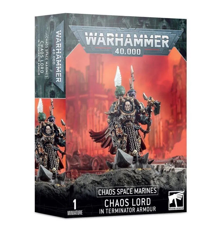 Warhammer 40K Хаос Космодесантник ХСМ Терминатор Лорд Chaos Lord In Terminator Armour Миниатюра