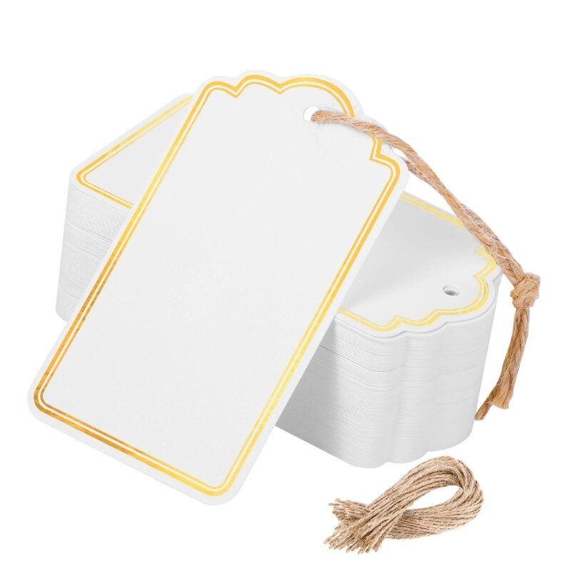 60 листов в упаковке, самодельная пустая подарочная бирка с рукописным текстом -PZ157