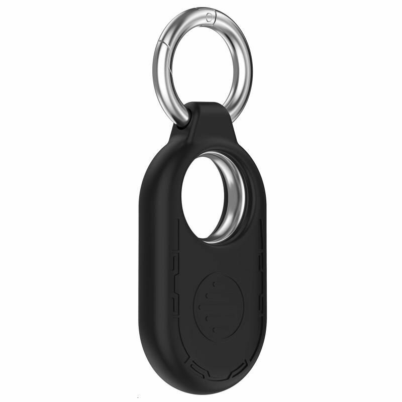 Чехол для SmartTag 2 из силикона с карабином, Черный