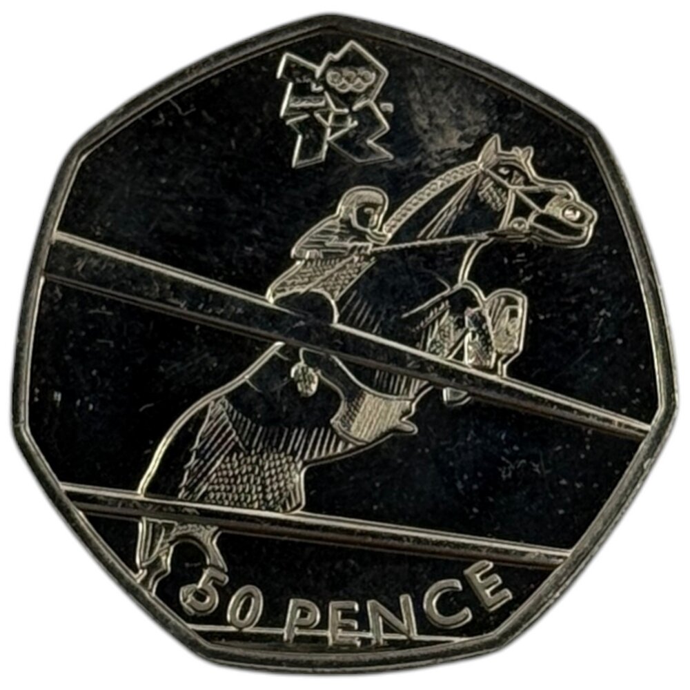 Великобритания 50 пенсов 2011 г. (XXX летние Олимпийские игры 2012, Лондон - Конный спорт) (CN)