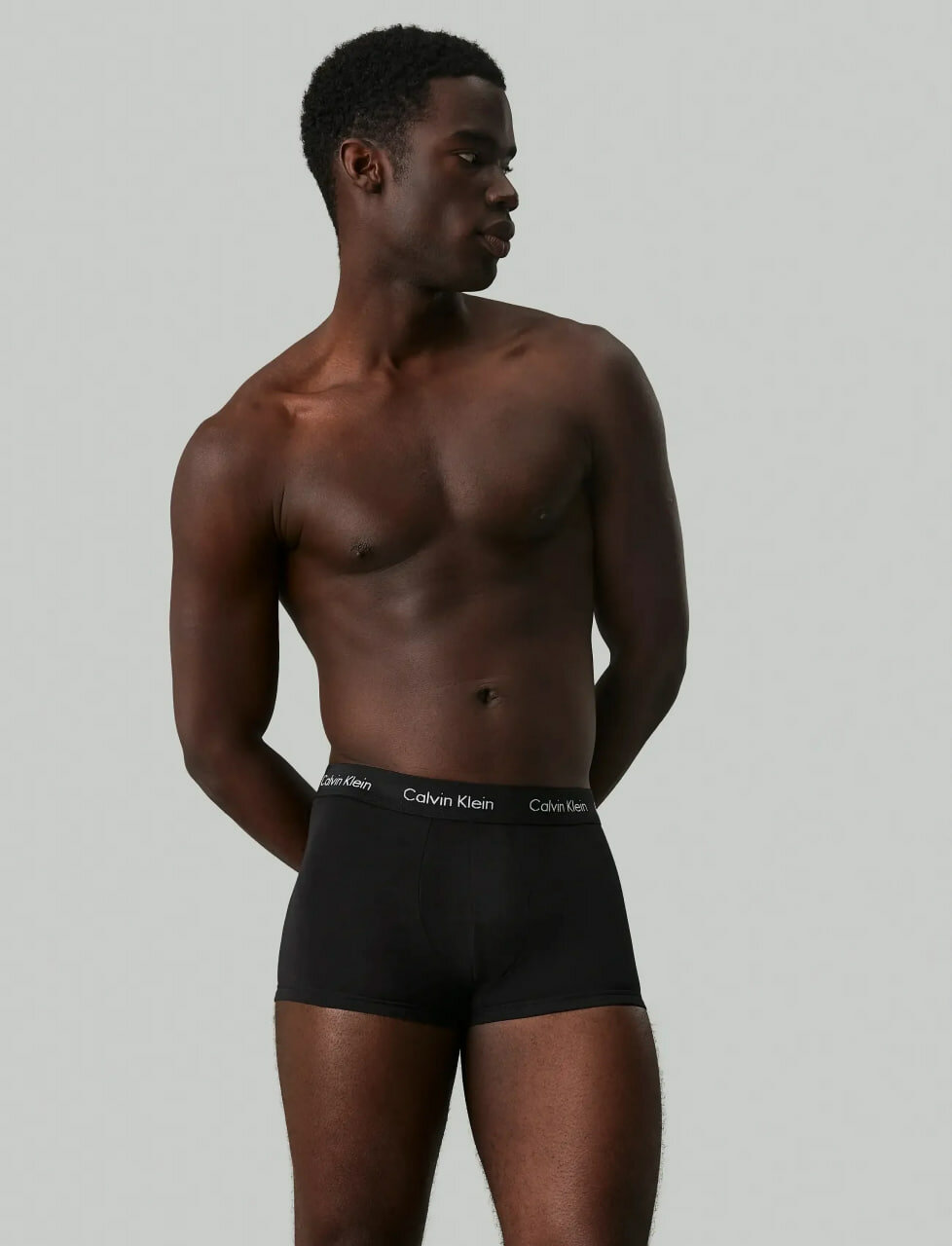 Трусы CALVIN KLEIN Low Rise Trunk 5pk, комплект из 5 шт., размер XL, белый, черный — фото 1