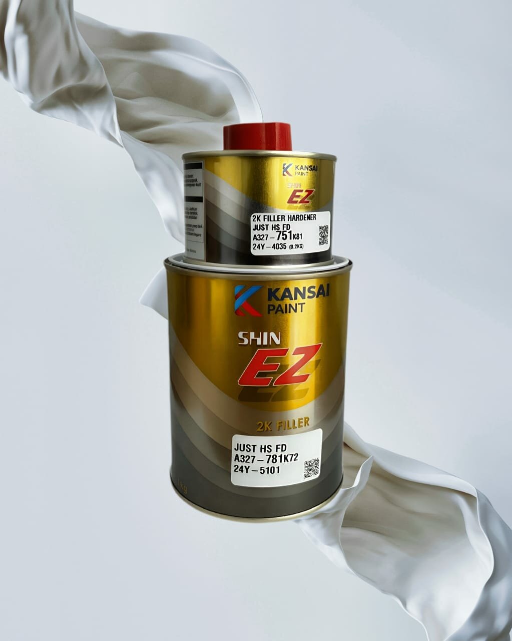 Грунт Kansai SHIN EZ 2K Filler Just HS Fast Dry 1кг + 0.25кг