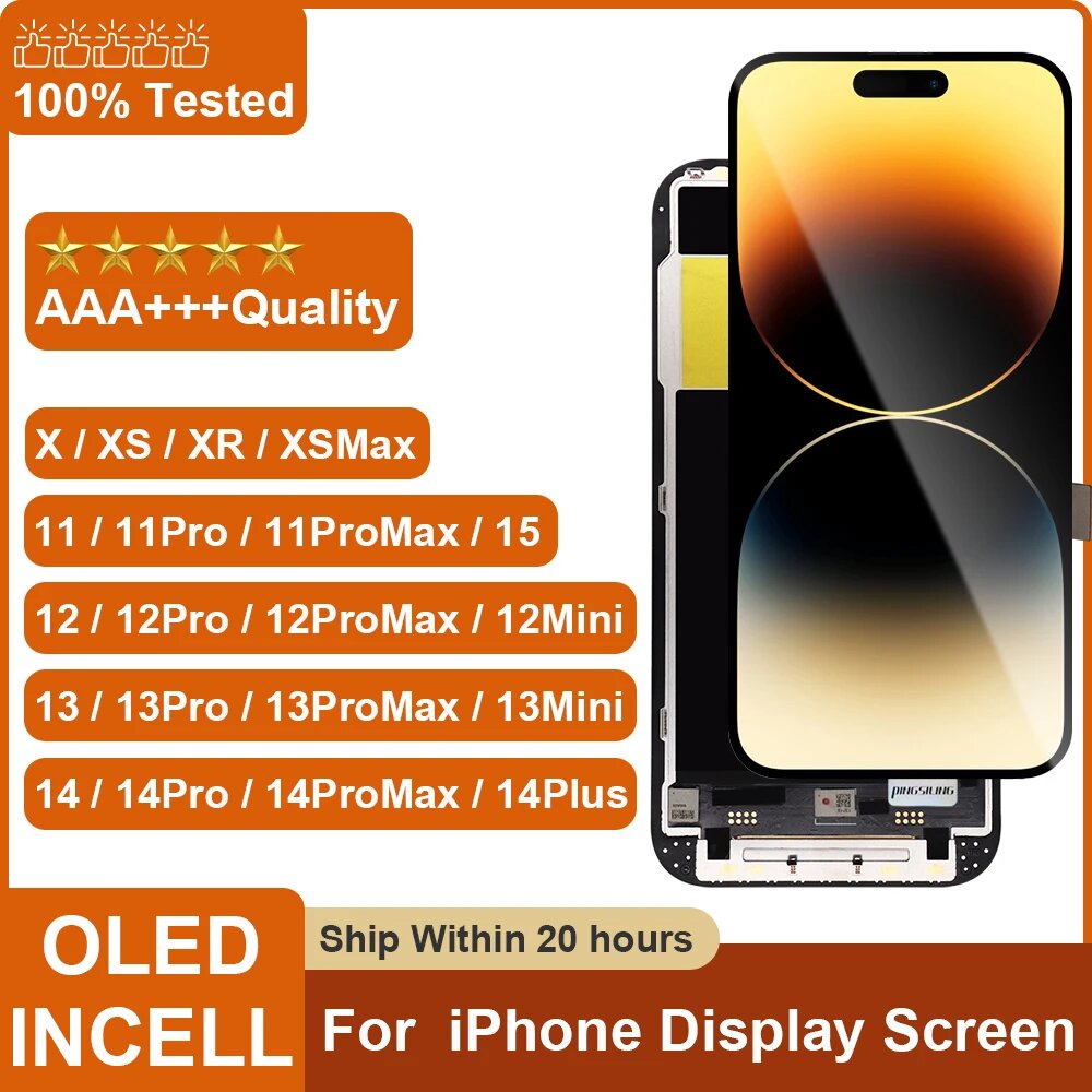 Для iphone 11 12 13 Pro Max 13 Mini 14 Plus OLED для iPhone X XR XS Max ЖК-дисплей с 11-INCELL