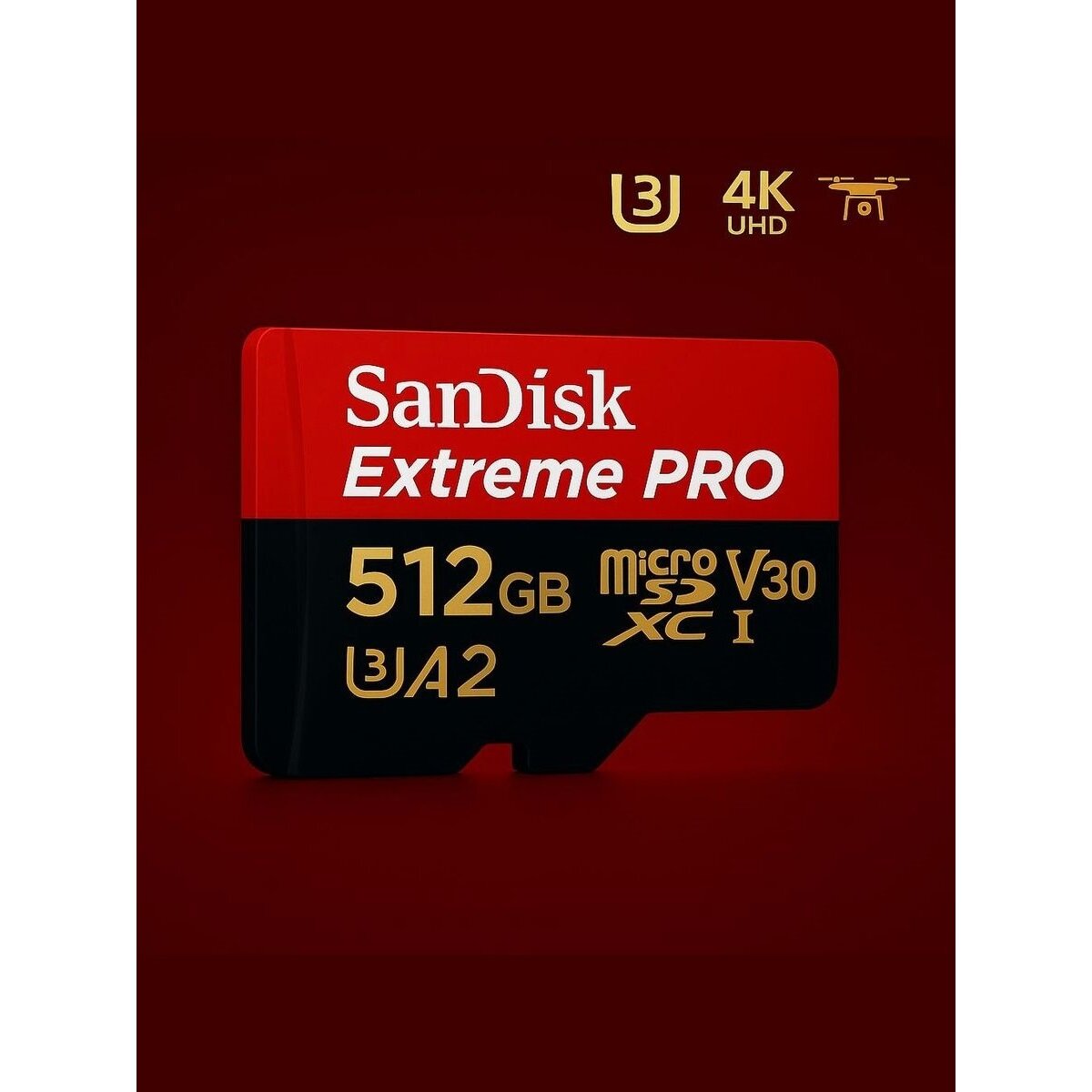 Карта памяти Extreme Pro SDSQXCD-512G-GN6MA, 512Gb, V30, UHS, Class 10