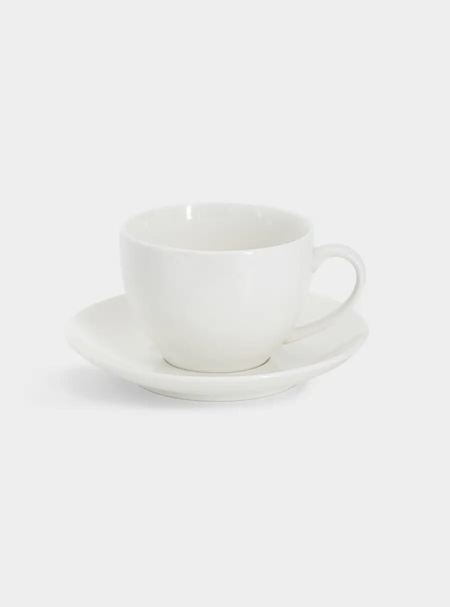 Пара чайная, 1 перс, 2 пр, 260 мл, фарфор P, белая, White Basics