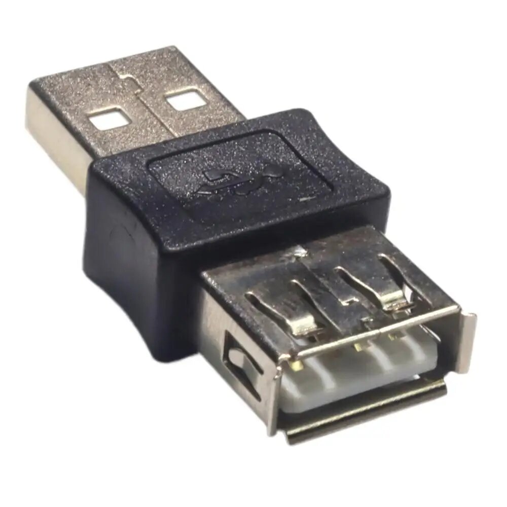 USB2.0 переходник «папа-мама/папа-папа» USB2.0 конвертер AF/AM соединительный кабель male to female