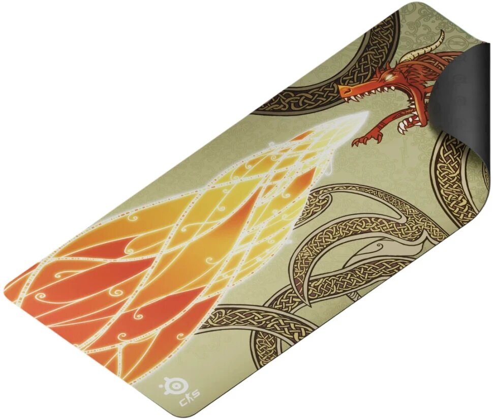 Коврик SteelSeries QCK XXL CS2 Dragon Lore Edition (2XL) разноцветный, 900 мм x 400 мм x 2 мм