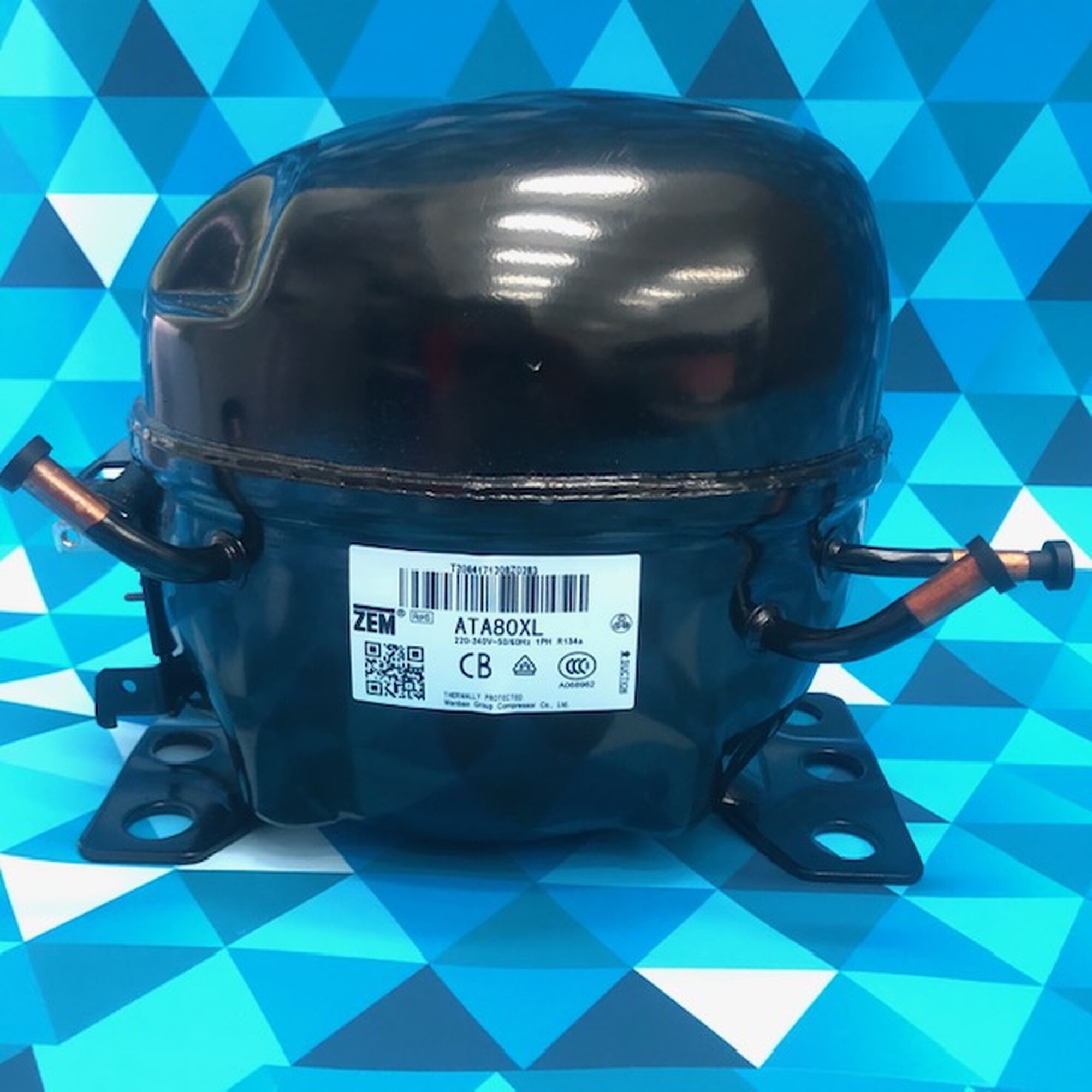 Компрессор (R134) Huaguang Wanbao (215Вт) ATA80XL (LBP, 215Вт при -23.3C*/ASHRAE, 8,1см3 ) Китай