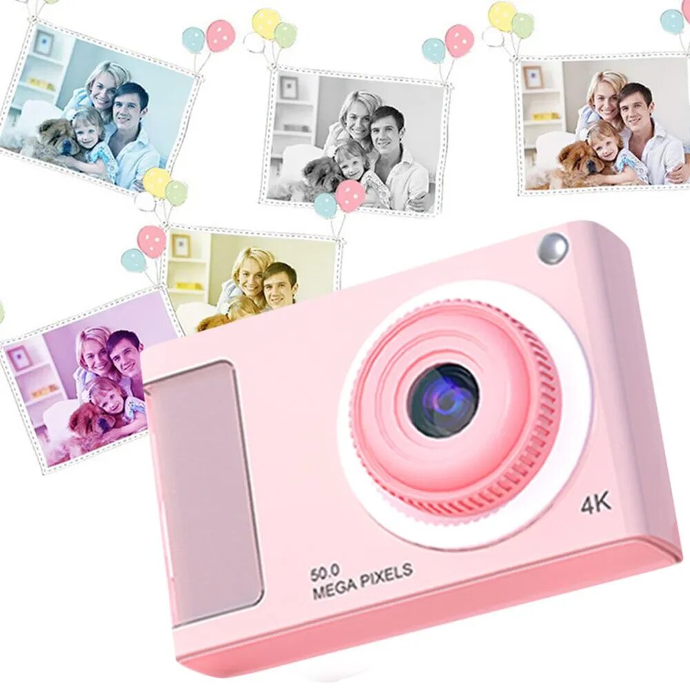 Детская камера CCD с двойной камерой 48 Мп и вспышкой, 4K видео и автофокусом для детей