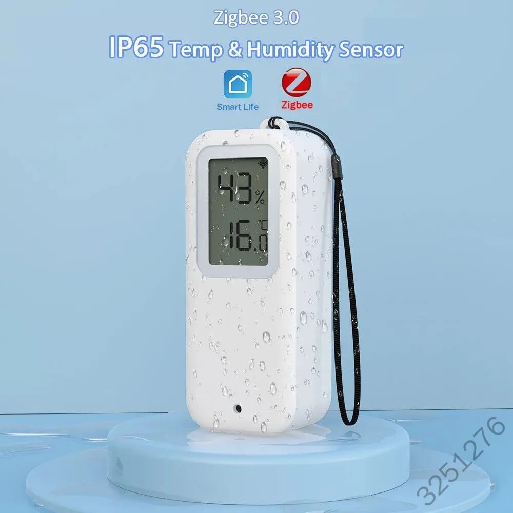 Датчик умного дома Zigbee 3.0 IP65 Temp & Humidity Sensor Smart Life