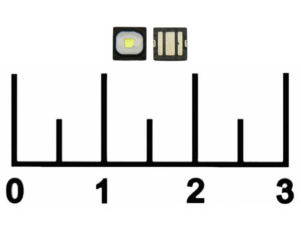 Светодиод LED 5W 3.5V 6000K белый холодный 3838 HWQP (black flat)
