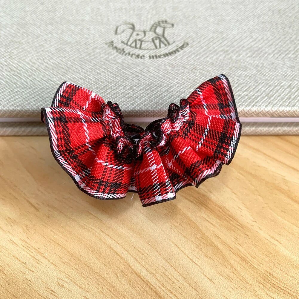Заколка для волос Red Plaid