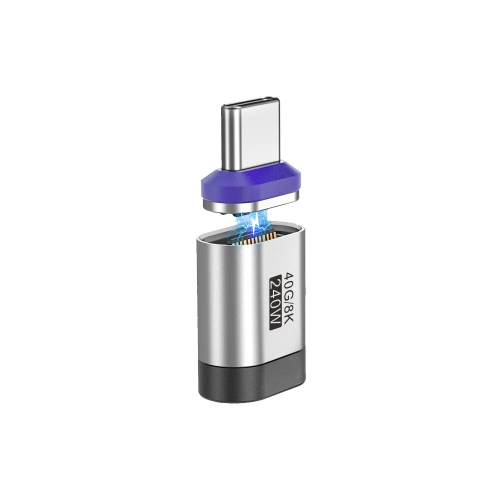 Магнитный адаптер USB-C на USB-C 240W, 40G, Type-C
