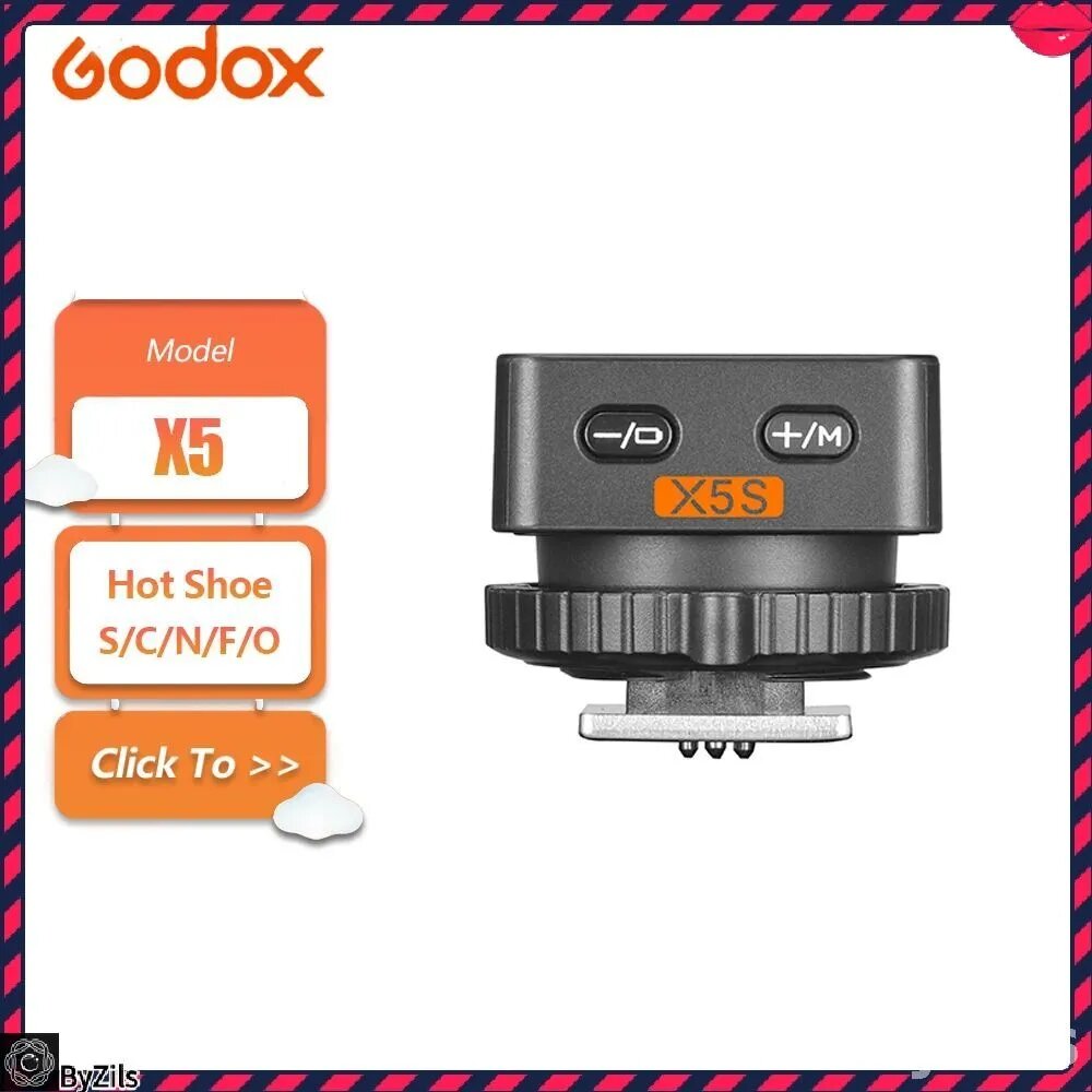 Беспроводной триггер вспышки Godox X5 для Fujifilm: Синхронизатор для фотокамер