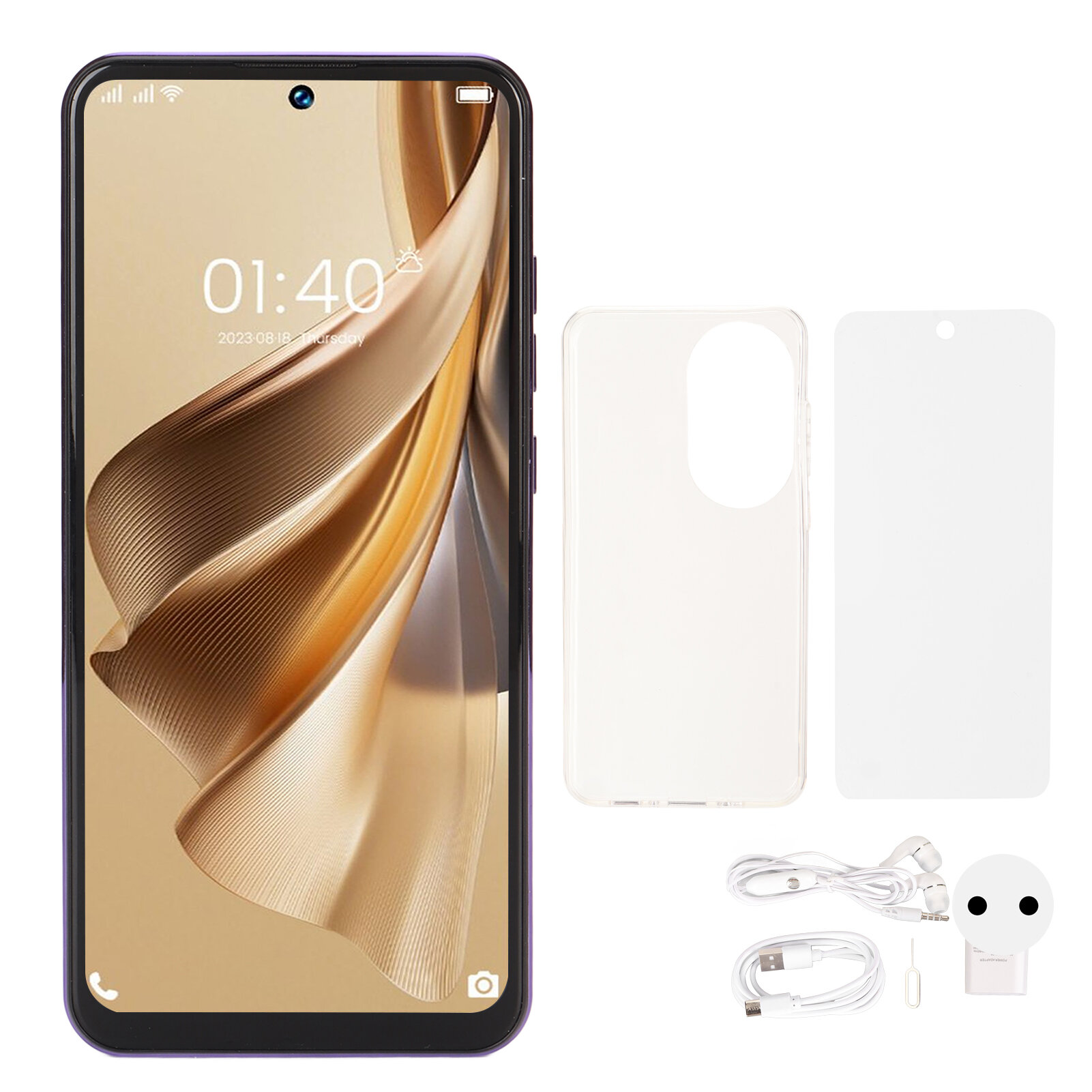 6,8дюймовый 3G смартфон: 6 ГБ ОЗУ, 128 ГБ ПЗУ, 8+16 Мп камера, Android 13.0, WiFi, Bluetooth 5.0, 10