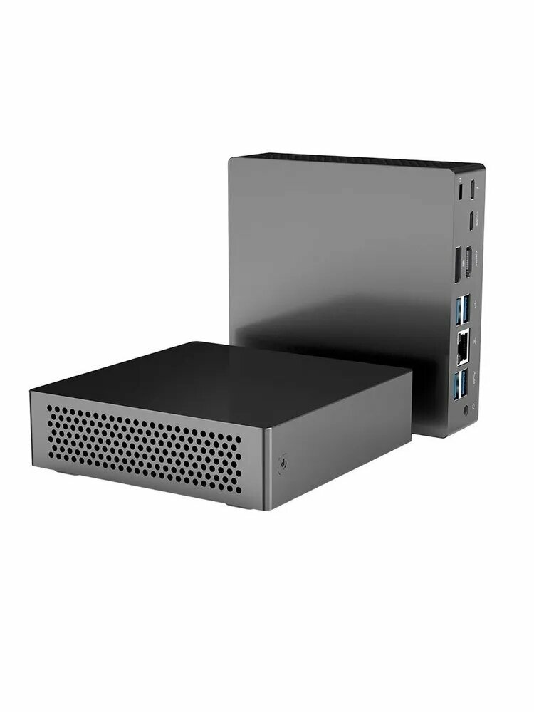 BRENUC Мини-ПК (Intel Alder Lake N100, RAM 16 ГБ, SSD 512 ГБ, Intel UHD Graphics, Windows 11 Pro), C06E, черный
