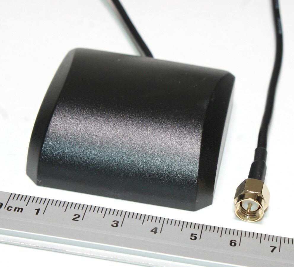 Антенна GPS/GLONASS G2-1 SMA-M 5,0 м, RUICHI, (Усиление 29ДБи, ксвн не более 1.5, 48*32*27мм)