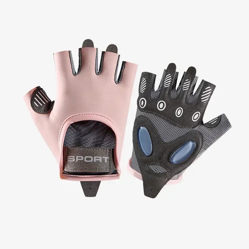 YIYUEQIANLI Велосипедные перчатки из полиэстера Розовый, M, Pink