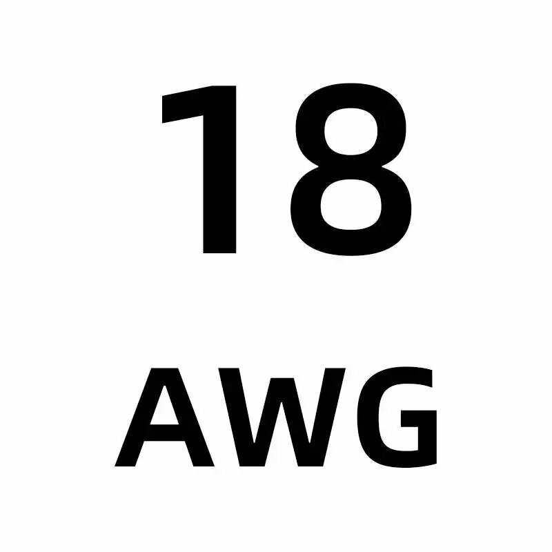 Кабель 18AWG черный, 2 м
