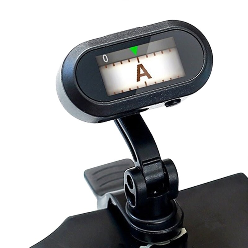 Гитарный Тюнер Перезаряжаемый Зажимной Тюнер для баса, Хроматический Тюнер с TFT-экраном, Цифровой Тюнер для Струнного инструмента