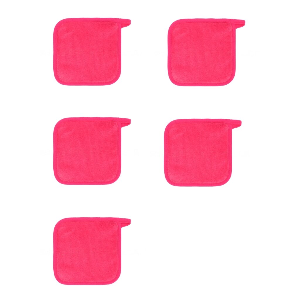 5шт Многоразовых Салфеток для Снятия Макияжа, Мягкие Прокладки из Полиэфирного Волокна Для Нежной Кожи и Водостойкой Туши