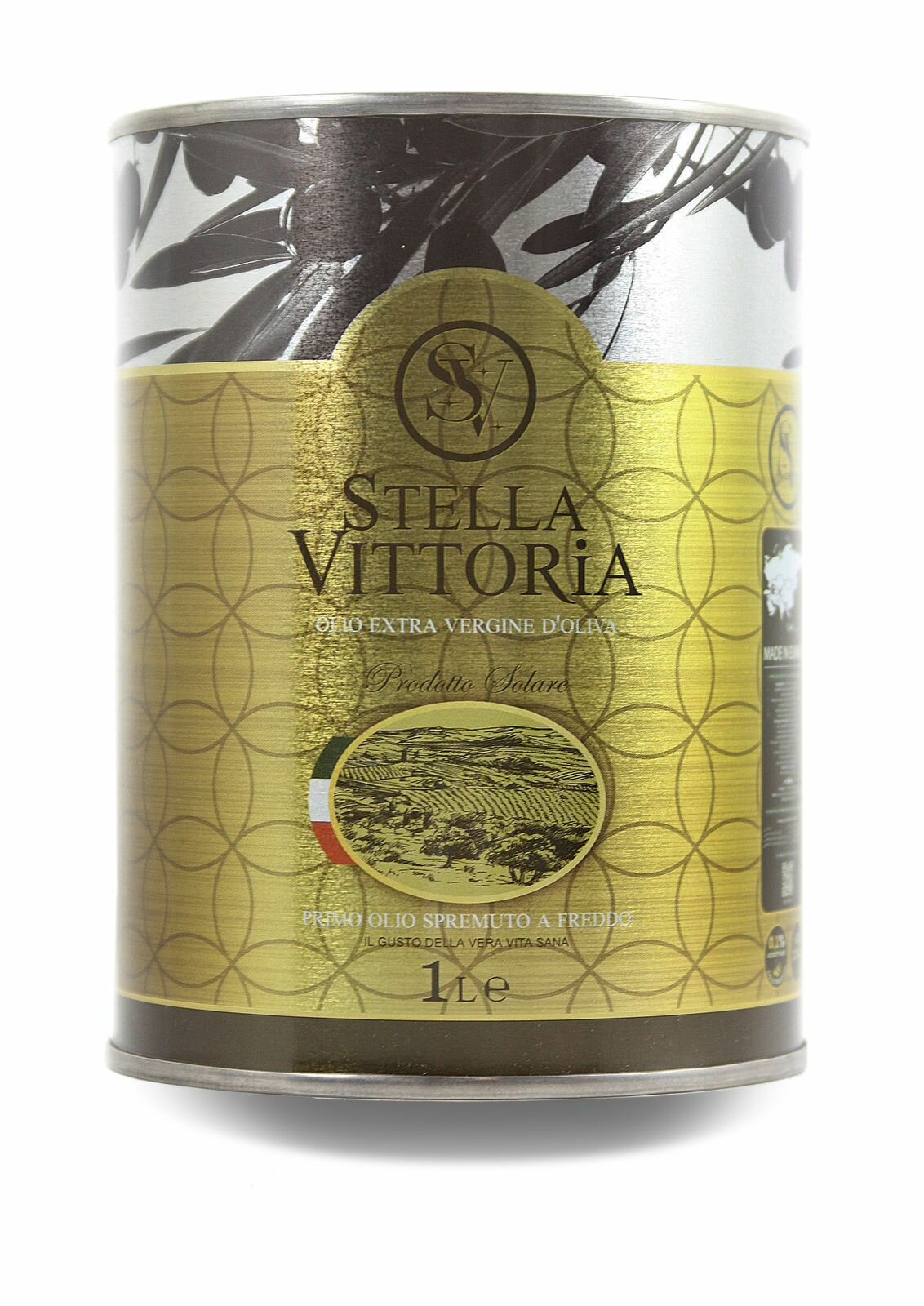 Mасло оливковое нерафинированное Extra Virgin Stella Vittoria Высший Сорт , 1 л+1л в подарок