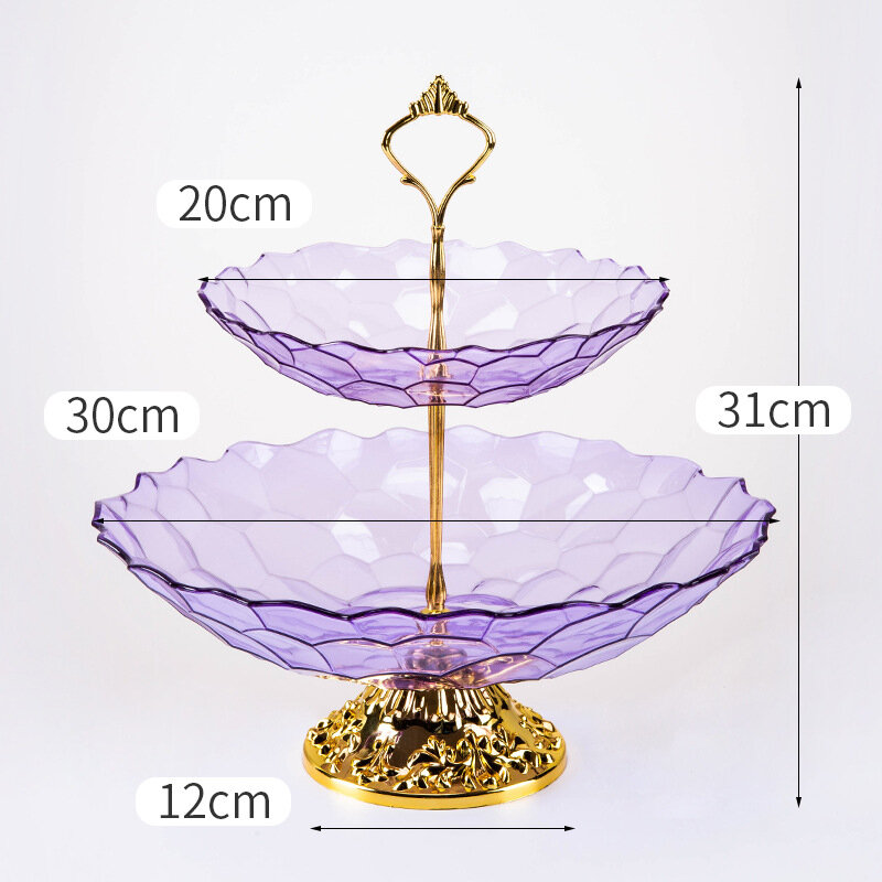 Многоярусная подставка в европейском стиле для гостиной, подставка для фруктов, современная и стильная тарелка для сухофруктов, фруктовница, корзина для фруктов.