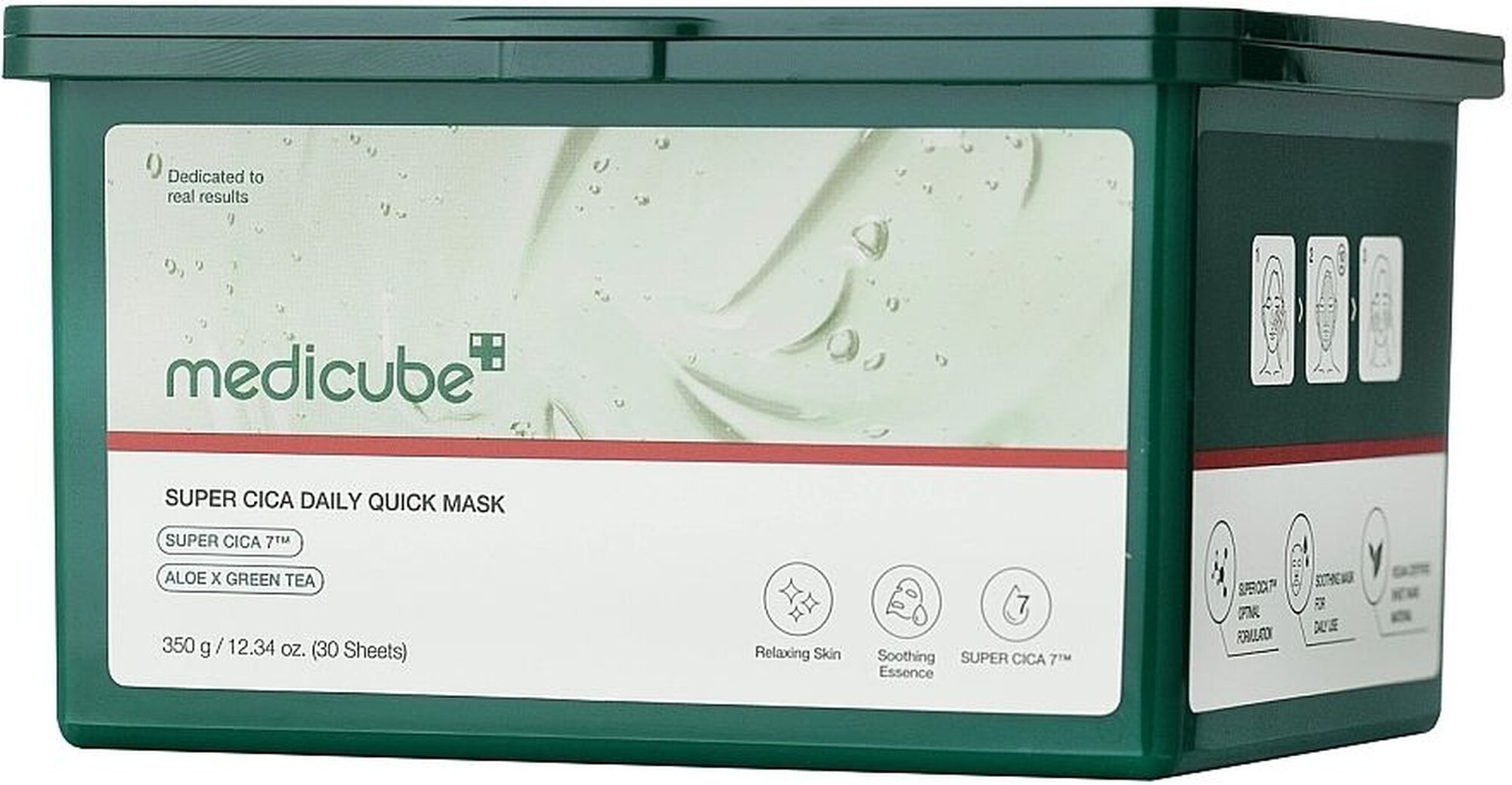 Medicube Набор успокаивающих тканевых масок с центеллой азиатской Super Cica Daily Quick 350 г Mask