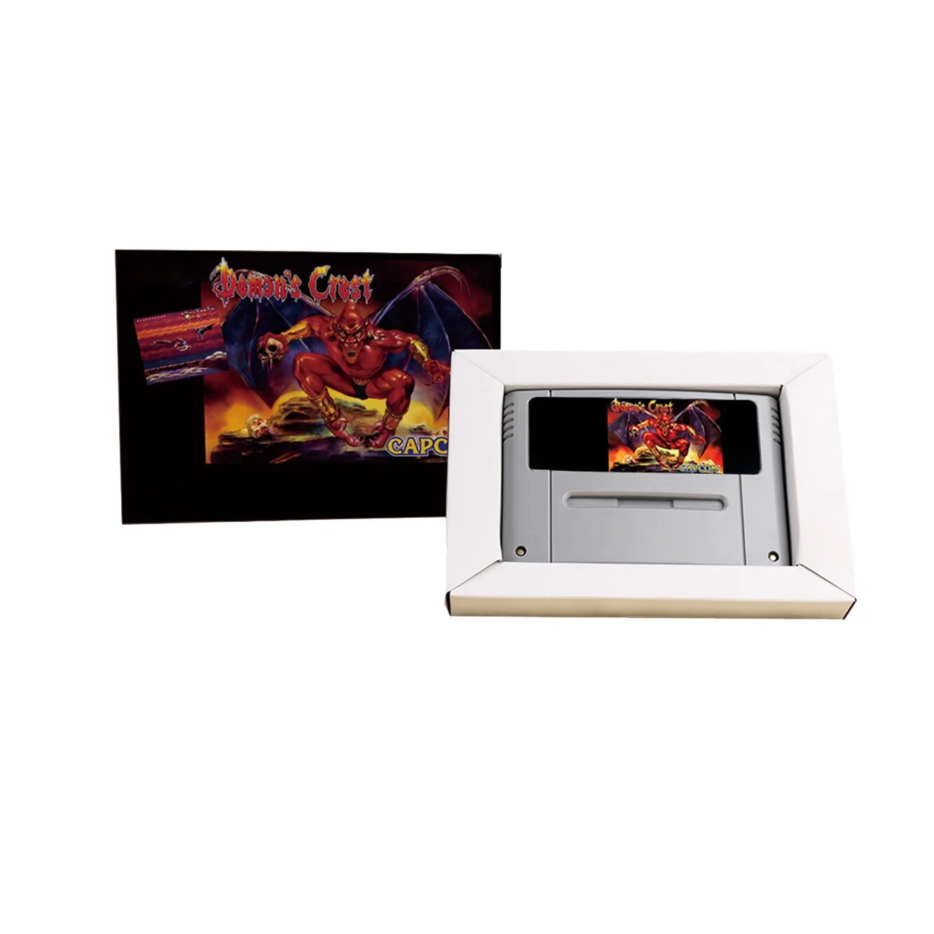 Игра Demon's Crest для SNES, EUR game with box