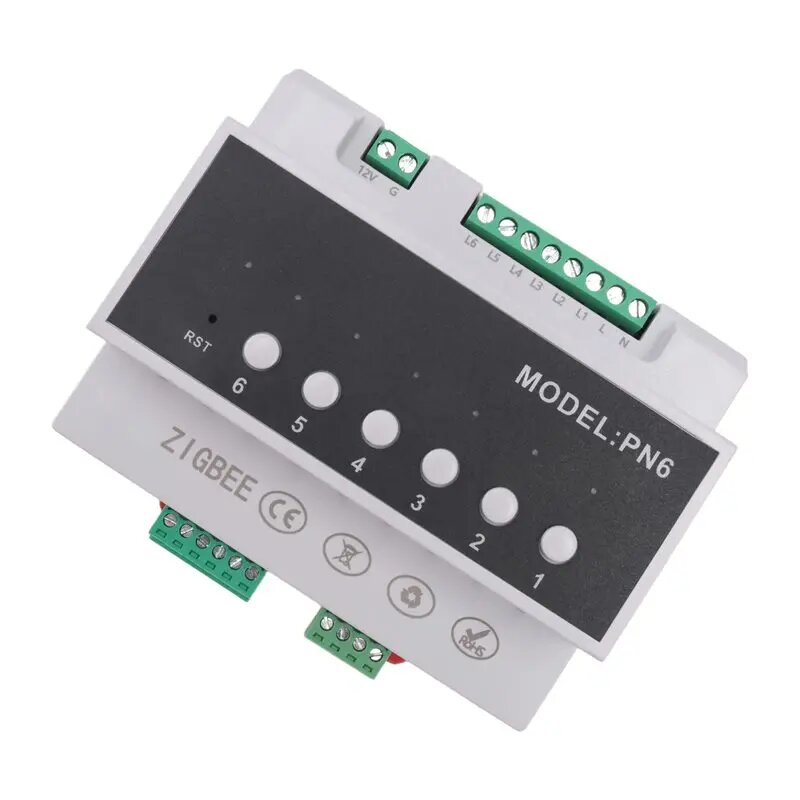 Туя Смарт 6-канальный Zigbee модуль реле
