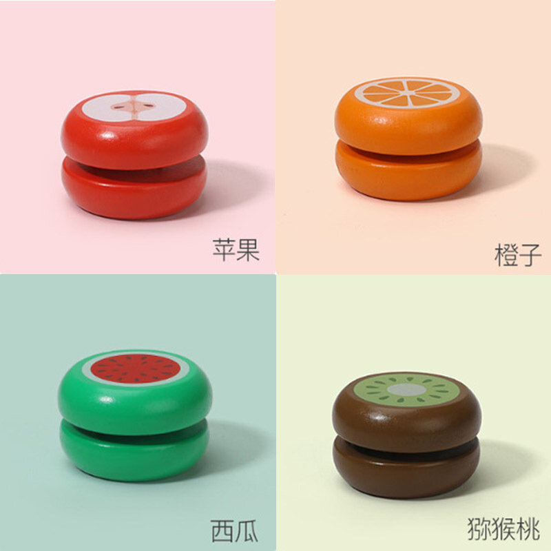 Мультяшный йо-йо для младших школьников, детская игрушка-йо-йо в подарок для мальчиков и девочек, деревянный йо-йо оптом.